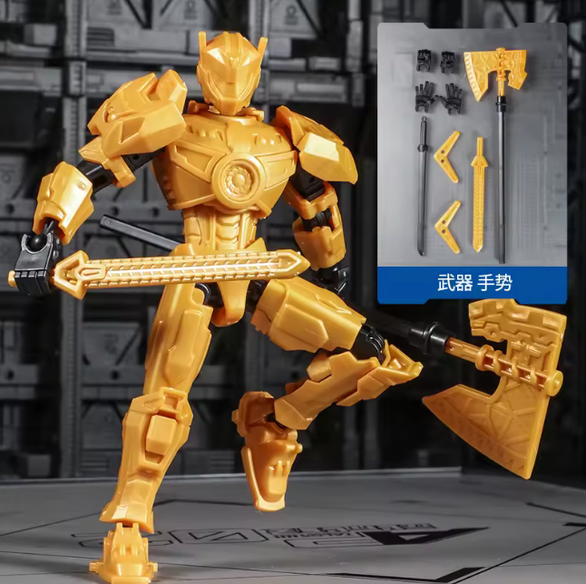 3D Printed Jointed Movable Robocop Wanderer Knight Dummy 13 Action ...