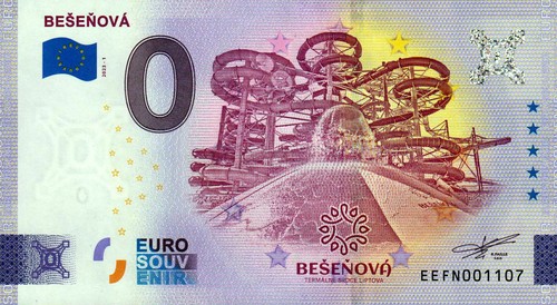 Zero euro note - 0 euro note - Slovakia - Besenova 2023-1 | eBay