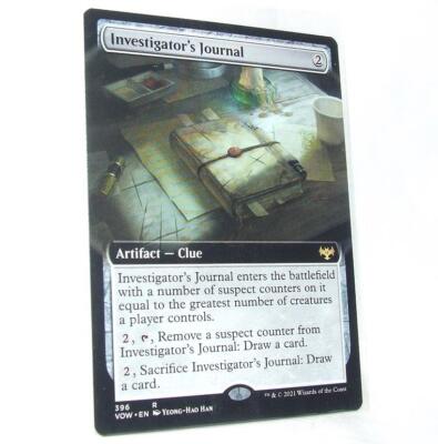 Investigator's Journal Innistrad Crimson Vow Borderless Rare MTG Card ...