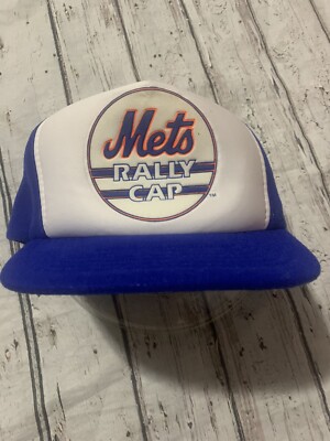Vtg 80s New York Mets Rally Cap Snapback, Crazy Eddie "Gary Carter" | eBay