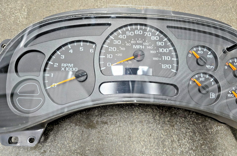03-06 Chevy GMC Silverado Yukon Sierra Suburban Speedometer Cluster OEM ...