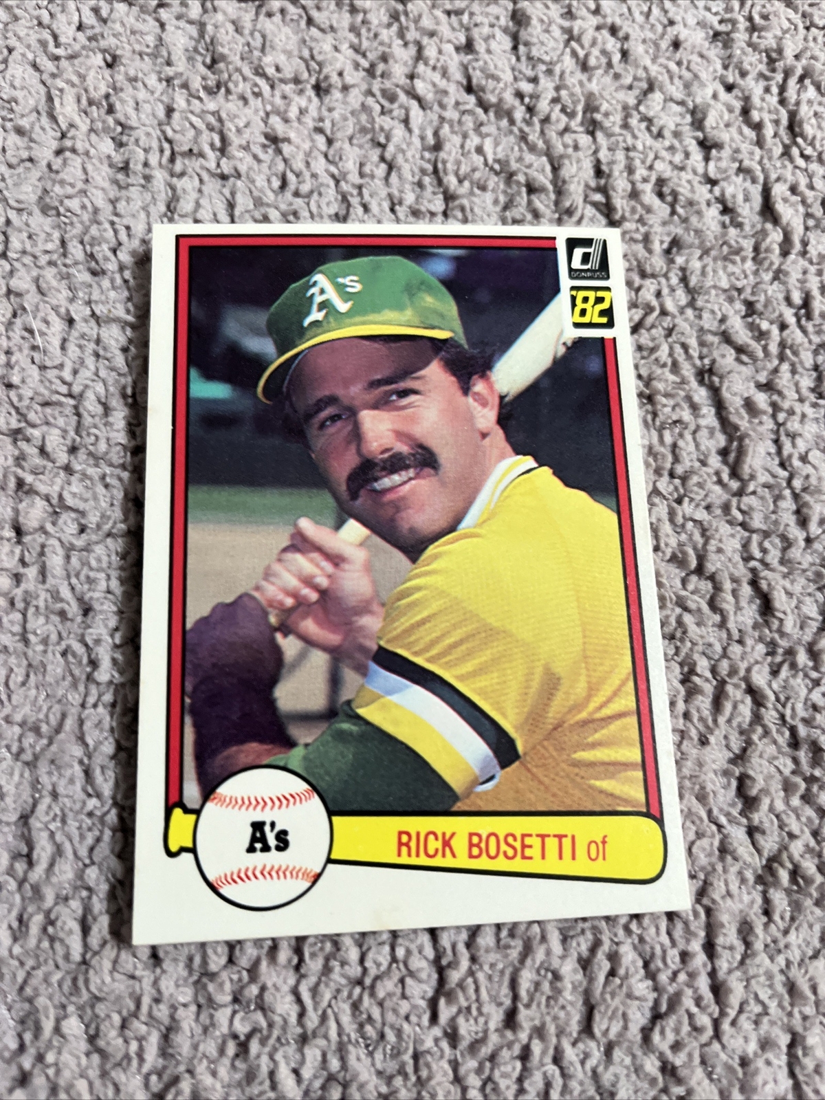 1982 Donruss 626 Rick Bosetti Oakland Athletics Baseball | eBay