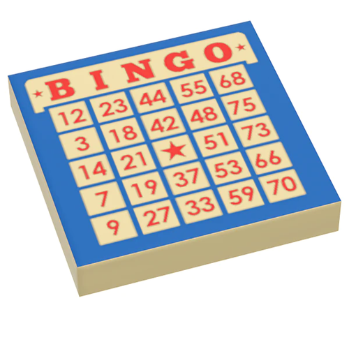 Bingo Custom Printed 2x2 Tile made using LEGO part | eBay