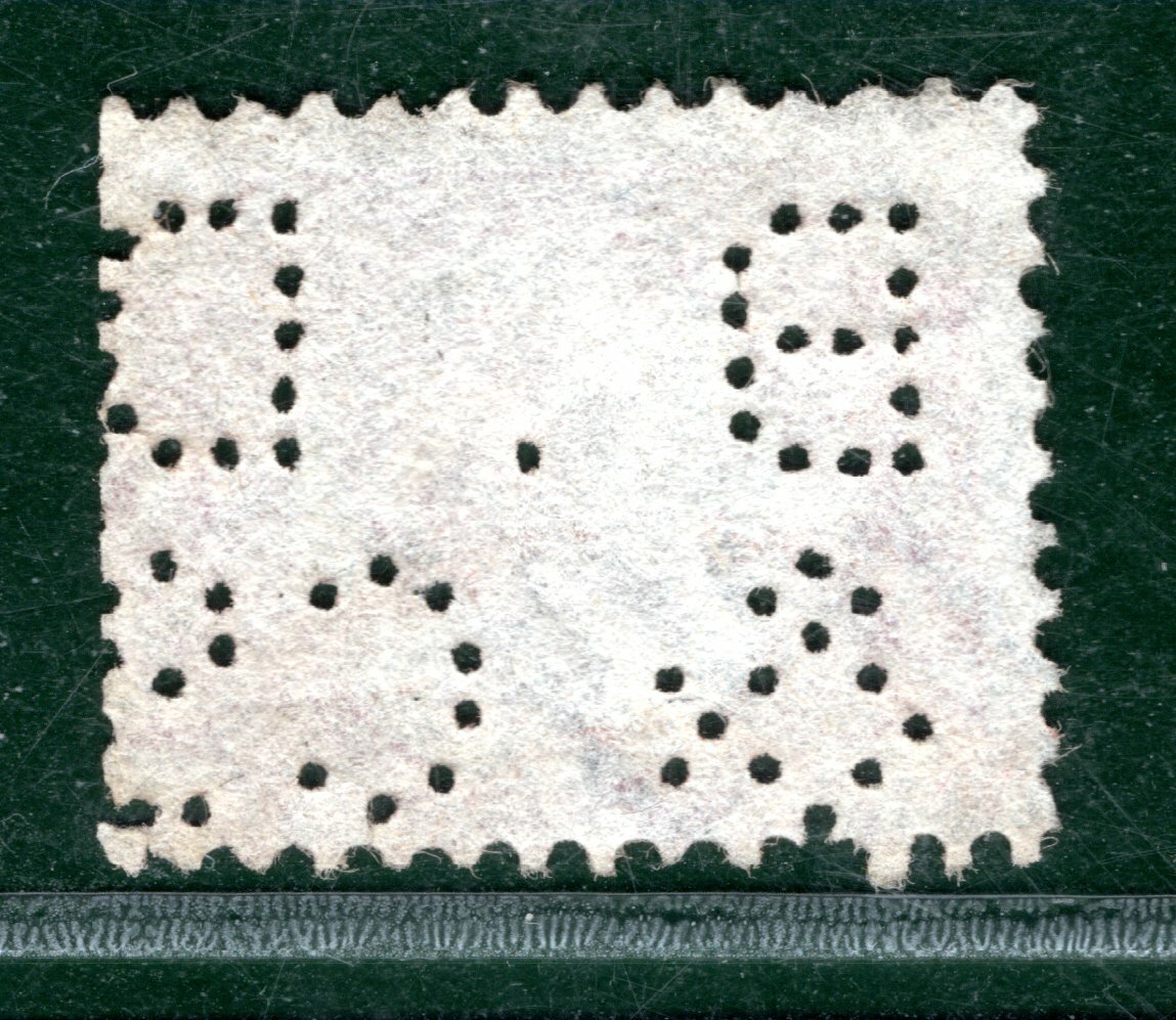 GB QV Stamp SG.48/49 LINE-ENGRAVED PERFIN *BD & Co* ½d Used RED147 ...