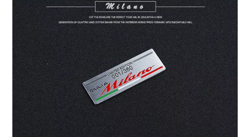 Metal Milano 001/350 Commemorate Decoration Stickers for Alfa Romeo | eBay