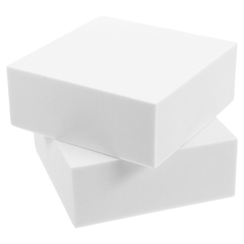 2pcs Square Foam Cubes: White Polystyrene Blocks Foam Bricks for Sculpting | eBay UK