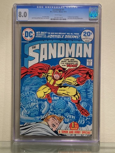 Sandman 1 (1974) – DC Comics Bronze Age 1st BA Sandman - CGC 8.0 VFN ...