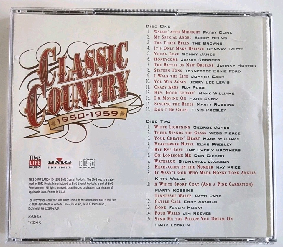 Classic Country(1950-1959)(Audio CD)(2-Disk Set) | eBay