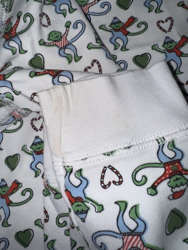 Roller Rabbit Merry Monkey Christmas Pajamas Kids Youth Size 12 | eBay