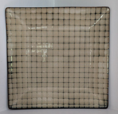 Threshold Stoneware square salad plate Bamboo pattern | eBay