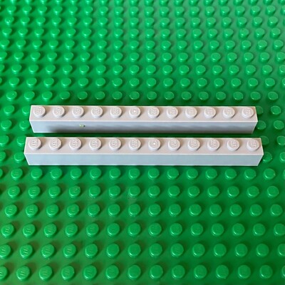 Part 6112 :: LEGO brand 1 x 12 Brick :: 2 pcs :: Light Bluish Gray | eBay