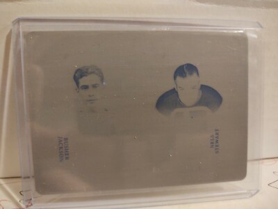 Busher Jackson Nels Stewart 1/1 Black Plate 2019-20 Hockey Card 1 of 1 ...