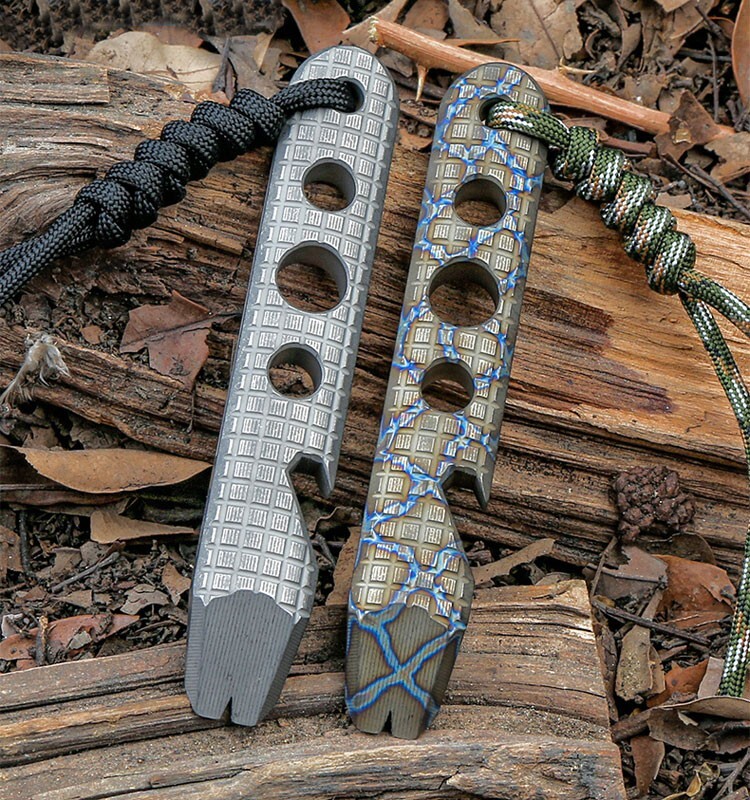 Titanium Pocket Pry Bar Crowbar EDC Bottle Opener Portable Outdoor ...