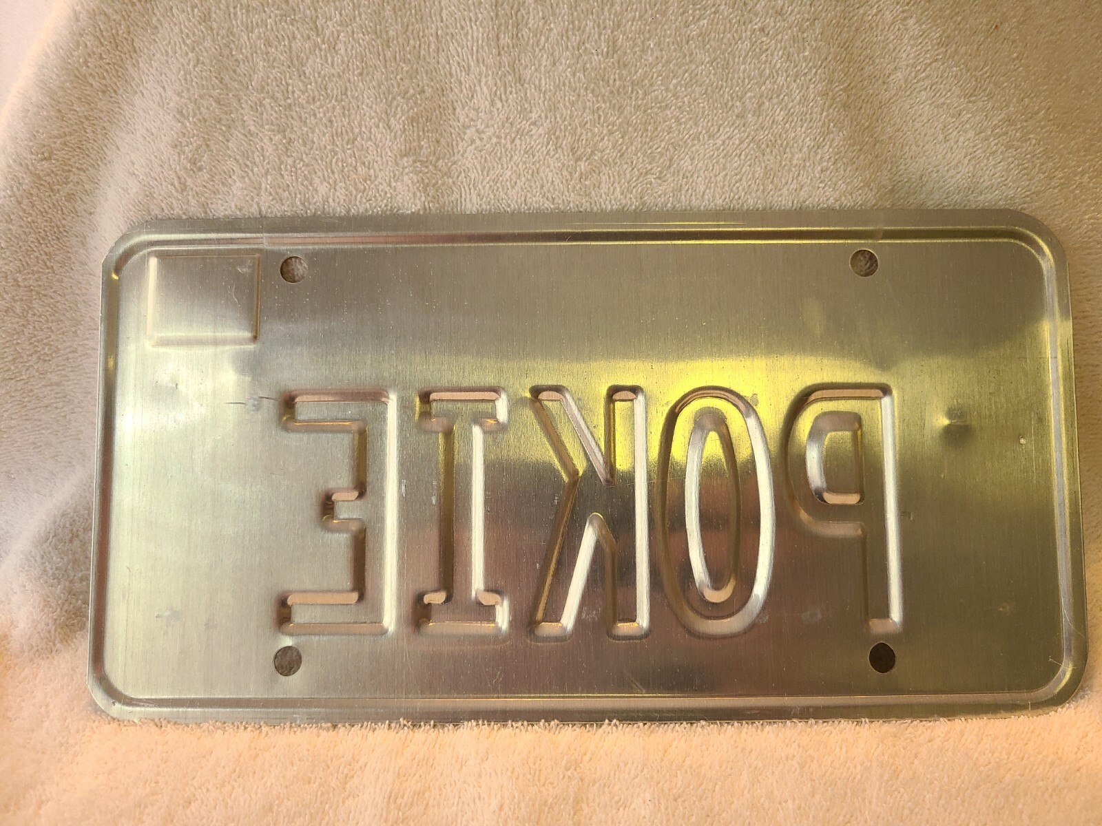 Vintage 1992 Kansas Vanity License Plate " POKIE " INK ERROR JAIL | eBay