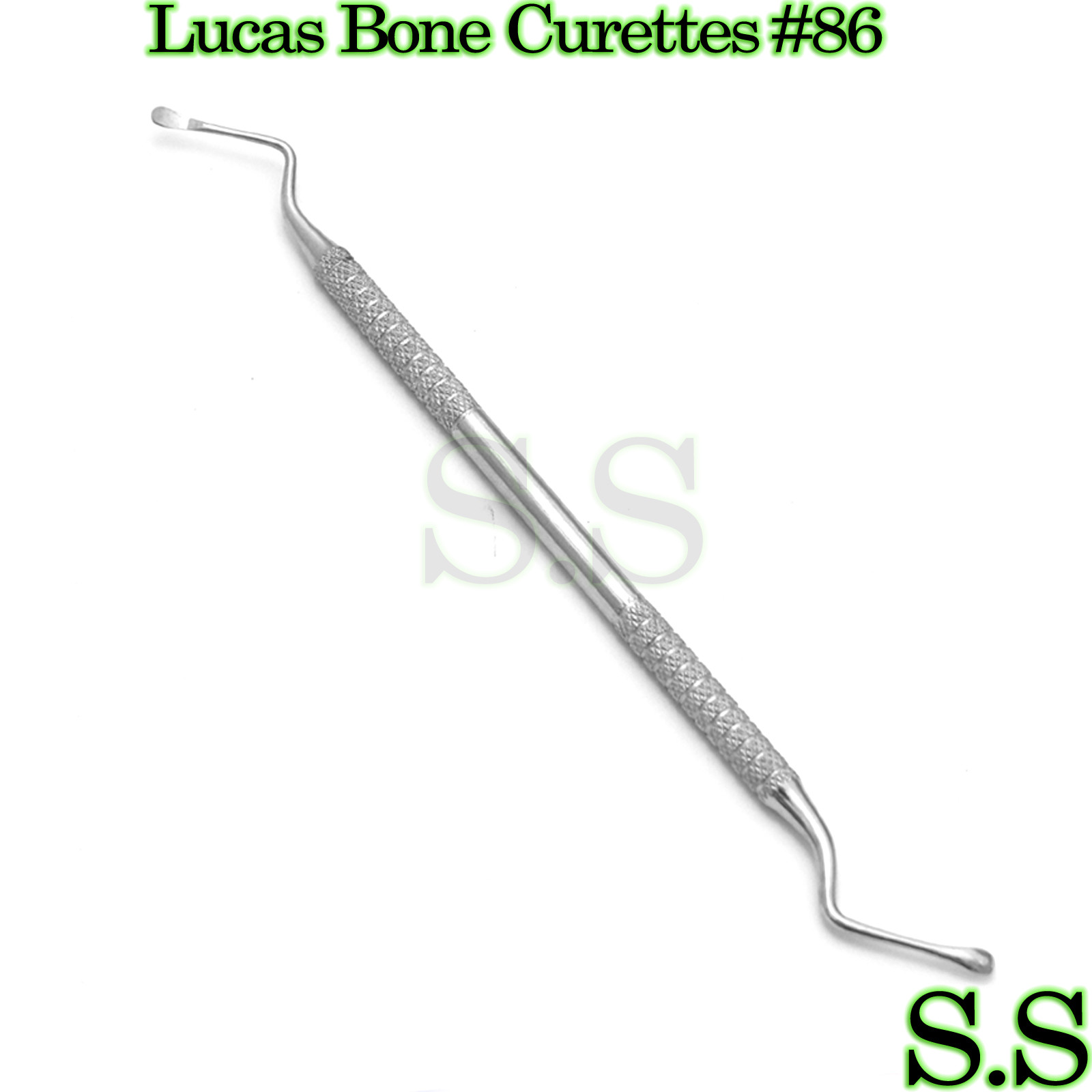 LUCAS BONE CURETTES # 86 DENTAL SURGICAL INSTRUMENTS PERIODONTAL ...