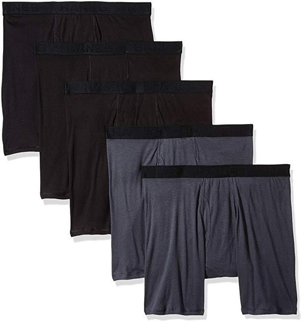 Hanes Classics Men's Tagless Boxer Briefs Comfort Flex 5pk No Ride up ...