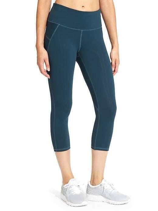 XS Athleta Stealth Capri , Constellation Blue - Gem