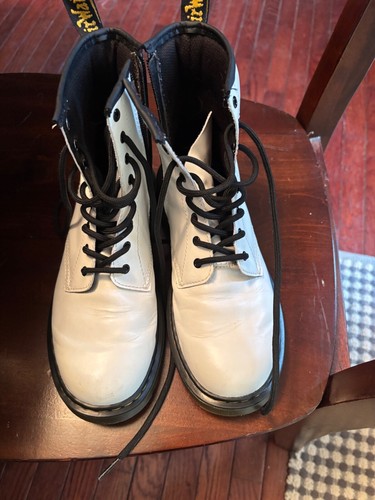 SIZE 6 Womens White Doc Martin's Boots AIR WAIR VG | eBay