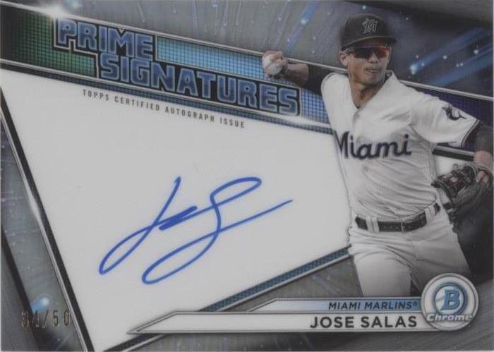 2021 Bowman Chrome - Prime Chrome Signatures Jose Salas #PCS-JS /50 (AU ...