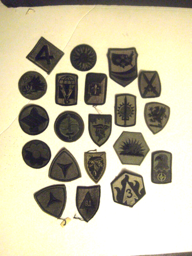 US ARMY SHOULDER SLEEVE INSIGNIA PATCHES LOT OF 20 DIFFERENT SUBDUED | eBay