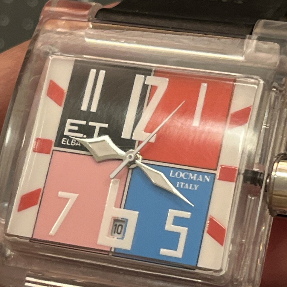 ELBA TEAM ET380 LOCMAN WATCH in Black/White/Red/Blue/Pink Black Band ...