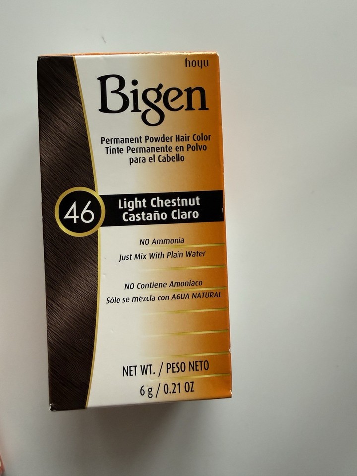 Bigen Hair Powder Color #46 Light Chestnut 0.21 oz - THREE PACK New ...