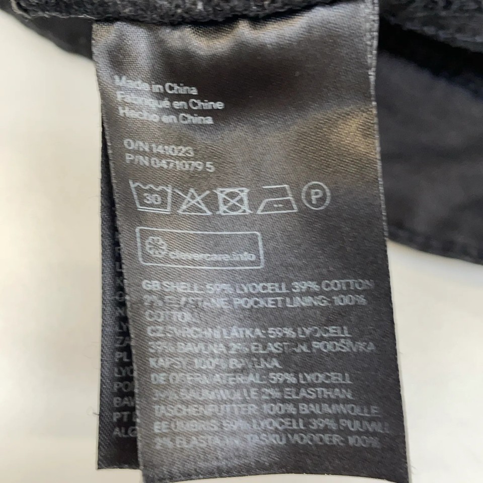 L.O.G.G by H&M, Cargohose, Größe: 38, Schwarz, Baumwolle/Elasthan ...