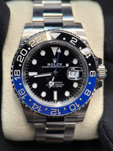 2021 Rolex GMT-Master II 126710BLNR Batman Silver Oyster Bracelet ...