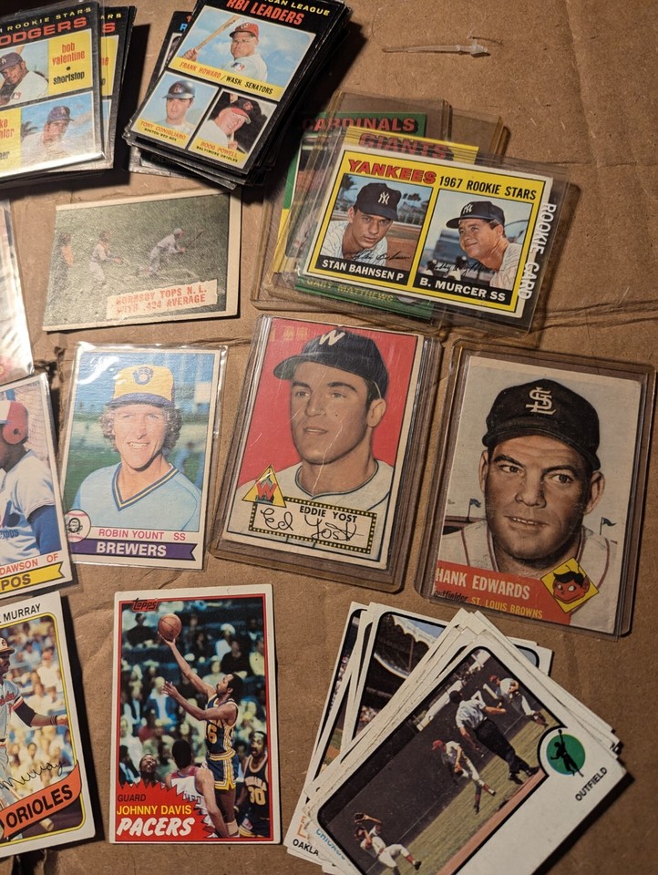 Vintage Lot Of 1950s 1960s 1970s 1980s Topps Baseball Cards | eBay