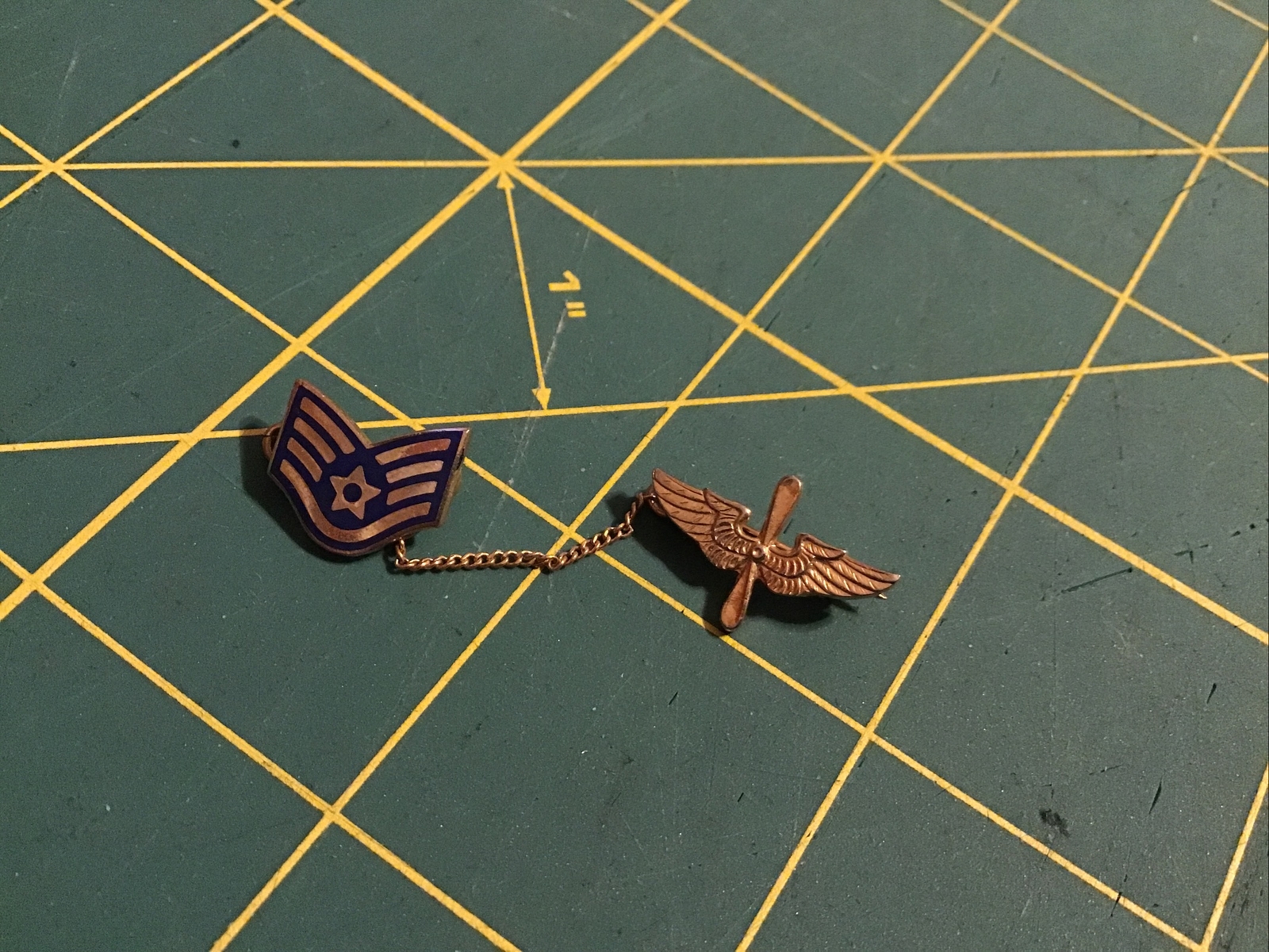 WWII US Sergeant Pin Sweet Heart Sterling Home Front Jewelry Air Corps ...