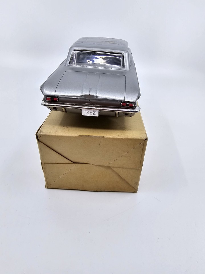 1962 Pontiac Tempest Dealer Promo Model Car Silvermist w/ Original Box ...