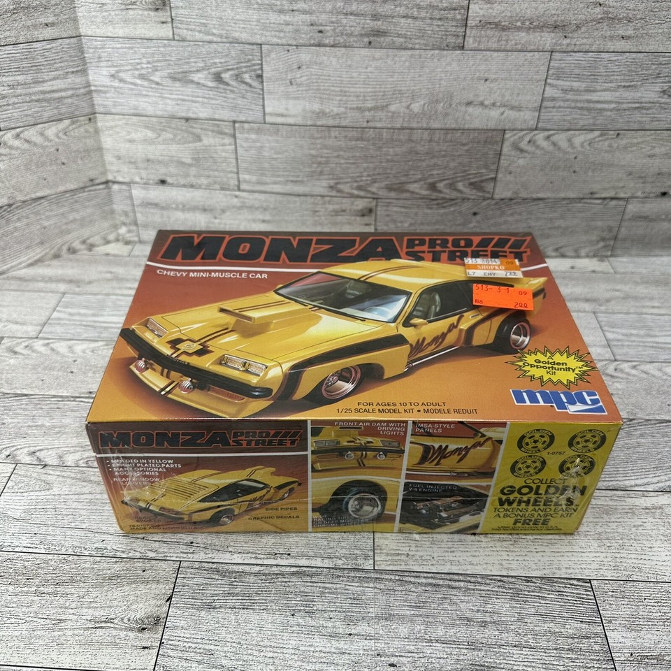 Vtg MPC 1984 Chevy Monza Pro Street Factory Sealed Model Kit 1:25 1 ...