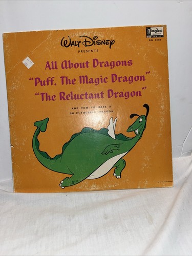 PUFF MAGIC DRAGON All About Dragons Album Vinyl Record Disney Presents ...