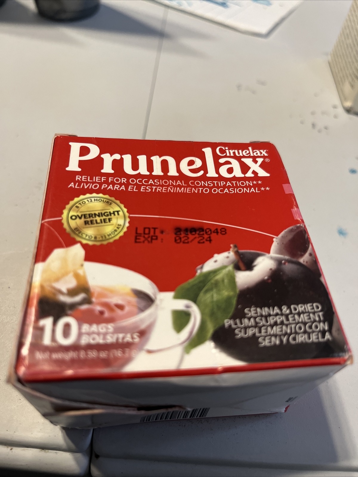 Prunelax Ciruelax Natural Laxative Regular Tea, 10 Tea Bags Exp 2/24 | eBay