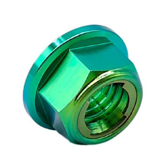 Rison Titanium Nut M3-M10 Flange Full Metal Lock Nuts Hex Sprocket GR5 ...