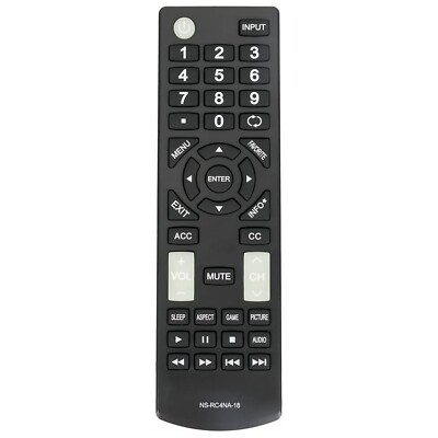 NS-RC4NA-18 Replace Remote Control Fit for Insignia TV NS-RC4NA-16 NS ...