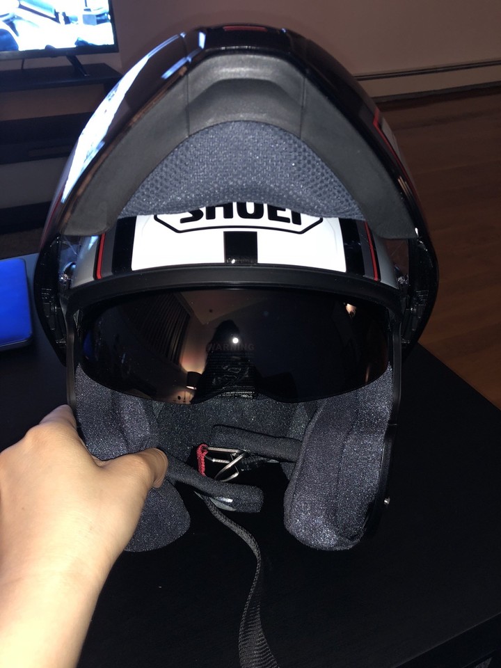 Shoei Neotec Imminent Modular Helmet Medium Black Red | eBay