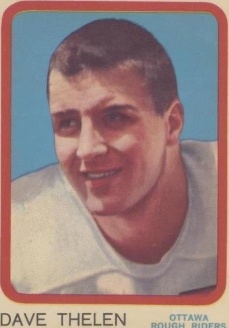 1963 Topps CFL - Dave Thelen #52 for sale online | eBay