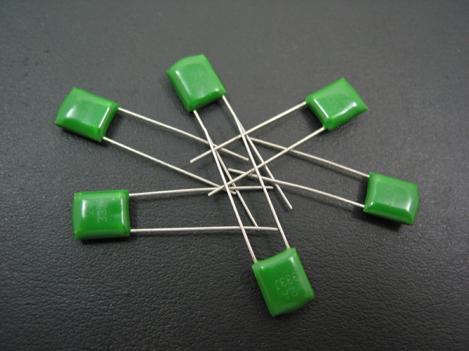 6 Pcs .033uf 100v Guitar Polyester Film Cap Tone Capacitors 333 33nf ...