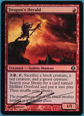 Dragon's Herald FOIL Shards of Alara NM Uncommon SIGNED CARD (409225 ...
