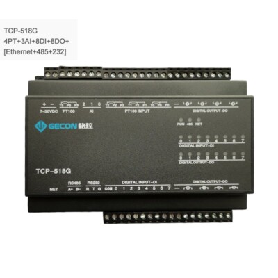 TCP-518G 4PT100 + 3AI + 8DI + 8DO Data Acquisition Ethernet IO Module | eBay