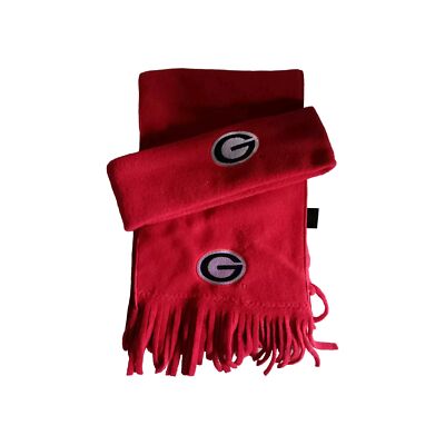 GEORGIA BULLDOGS Fleece 48 " Scarf , & HEADBAND NCAA Made In The USA | eBay