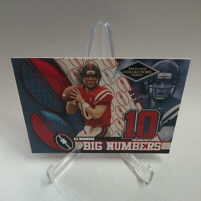 Eli Manning Giants 2004 Press Pass Collectors Series Big Numbers #BN15 ...