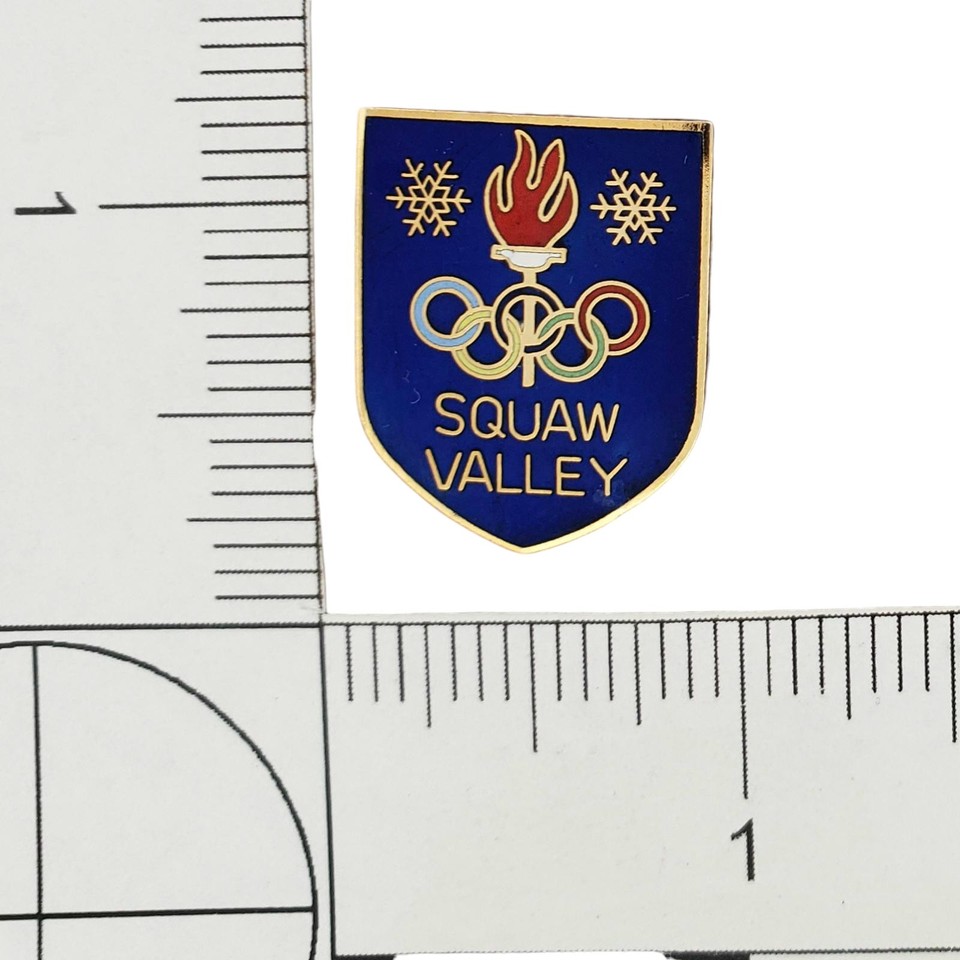 Vintage Squaw Valley Olympic Lapel Pin Ski Resort Souvenir Badge ...