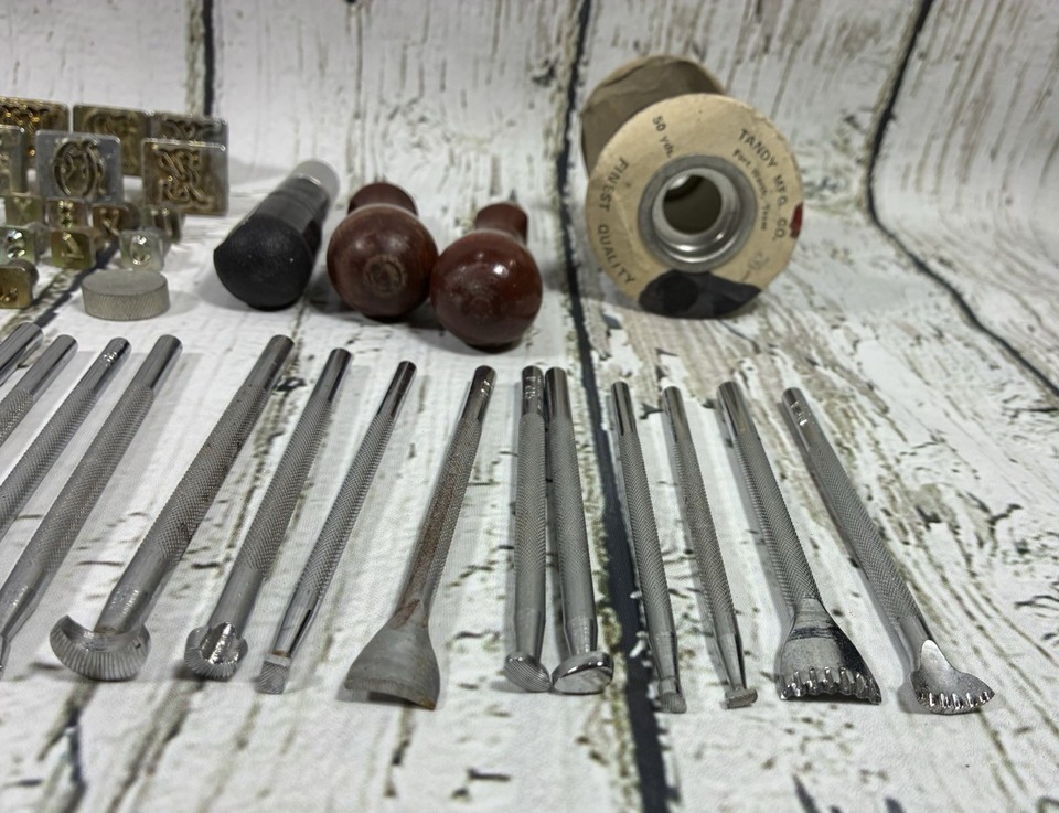 Craftsman Leather Carving Tool Stamp Collection Vintage Craftool Co ...