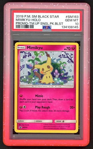 Pokemon Cards - PSA 10 Mimikyu SM163 - Team Up Single Pack Promo - MINT ...