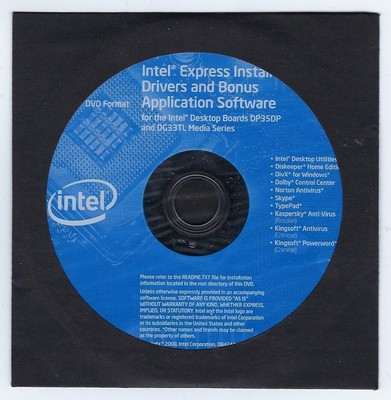 Intel Express Installer DVD For Intel Desktop Boards DP35DP and DG33TL ...