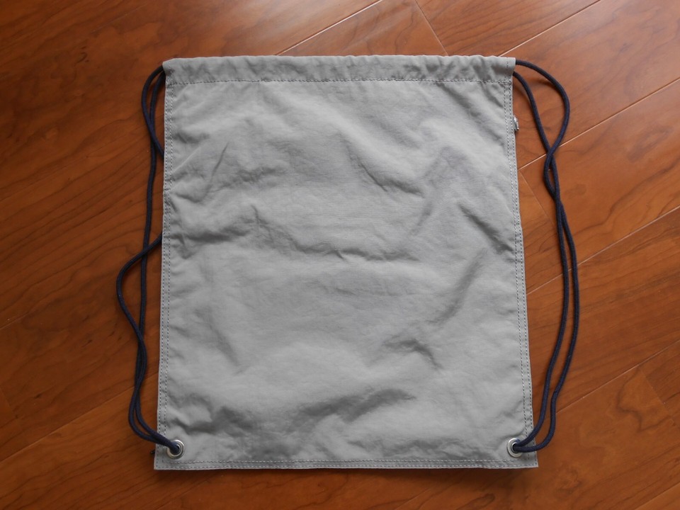 Kipling Blue/ Gray Drawstring Backpack Bag 17.5" x15" | eBay