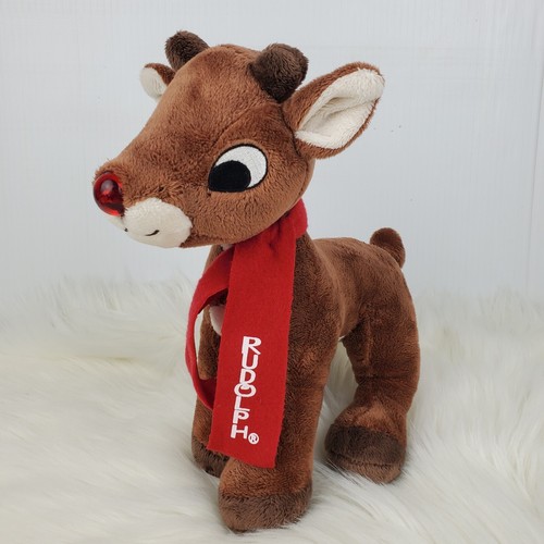 MTY Rudolph the Red Nosed Reindeer Singing Light Up Brown Plush 10" | eBay