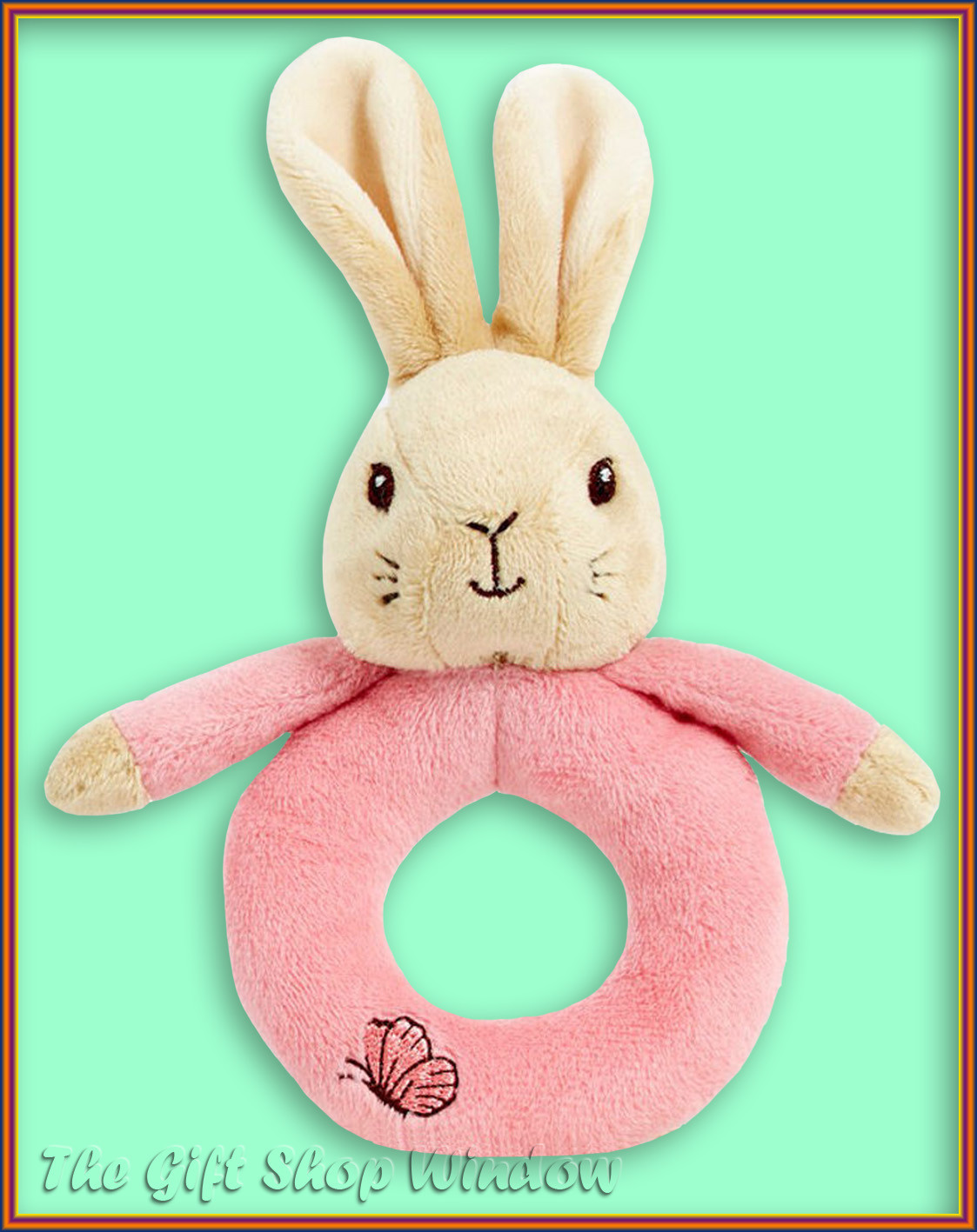 PETER RABBIT OR FLOPSY BUNNY BABY RING RATTLE BRAND NEW 0+ SOFT PLUSH ...